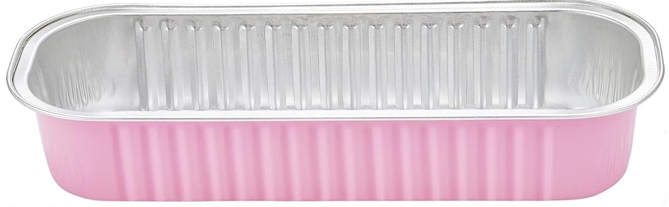 Bake And Serve Rectangular Foil Container with Lid – 6.1x2x1.2